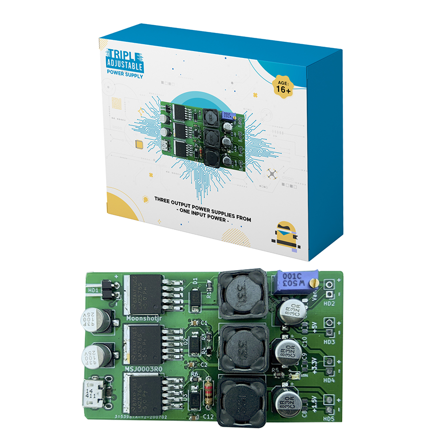 Buy Triple Power Supply – 3 Output from 1 Input – Moonpreneur